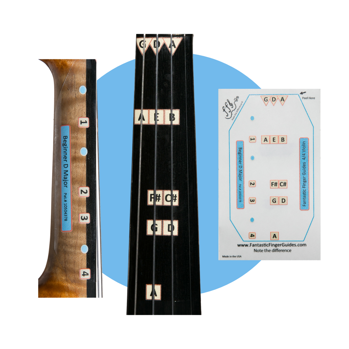 FREE Sample D Major Violin Guide – Fantastic Finger Guides