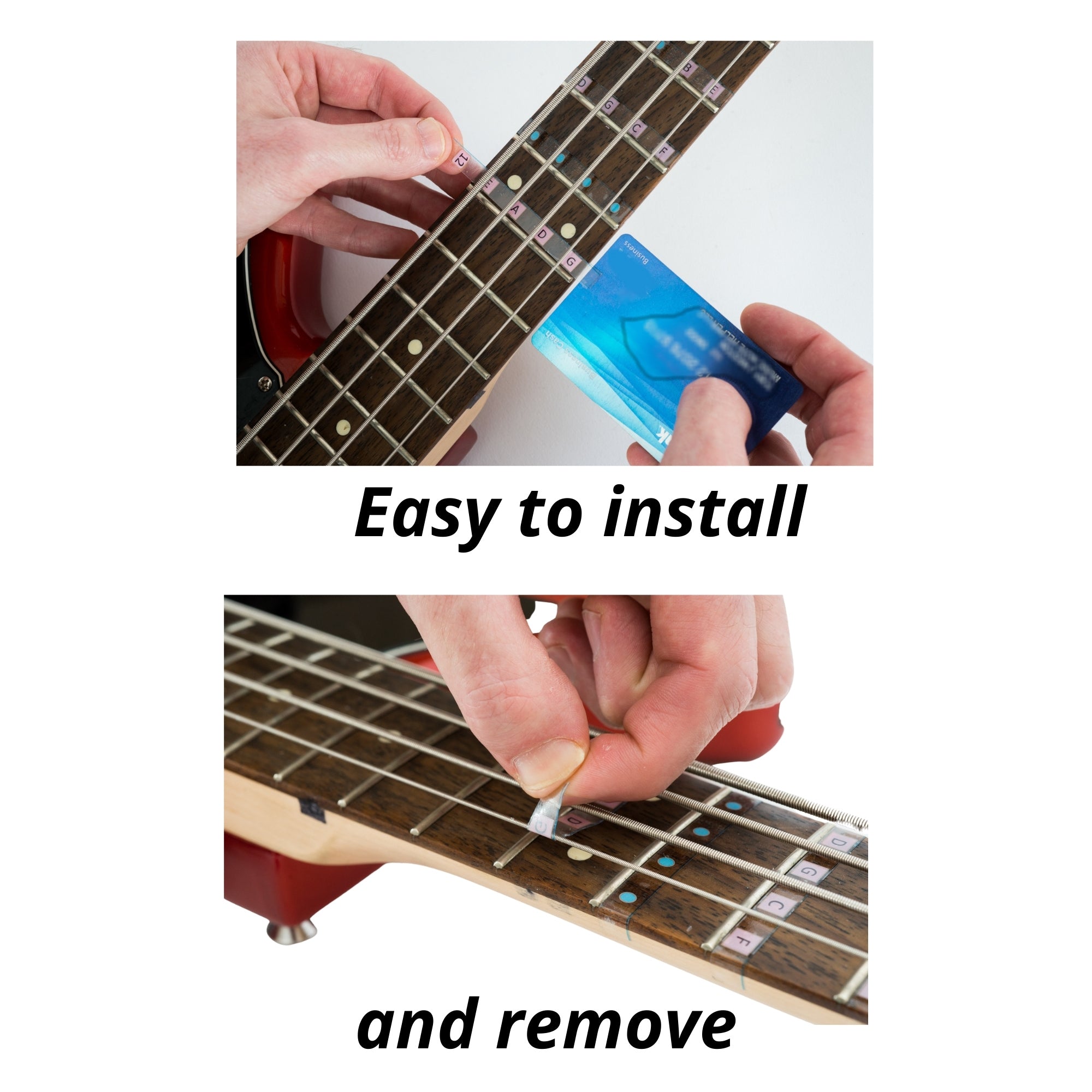 Electric Bass Fretboard Stickers - Fantastic Finger Guides