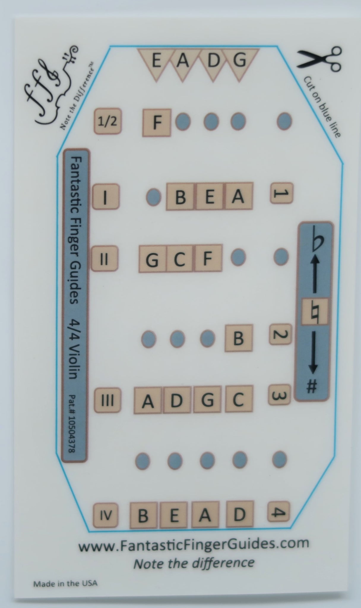 Violin Finger Guide For Lefties | Fantastic Finger Guides